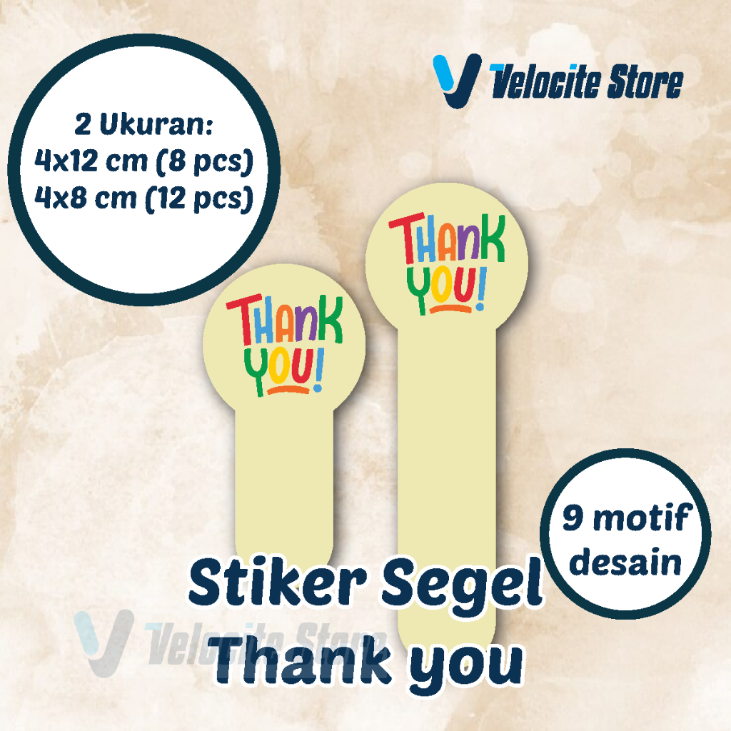 Jual STICKER LABEL THANKYOU/SEGEL TOPLES/KEMASAN/TOPLES | Shopee Indonesia
