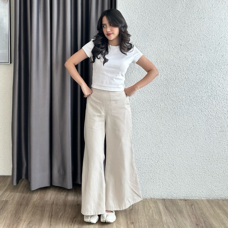 Jual ByNeeth Kiko Kulot Pants - Material Soft Denim - Celana Flare ...