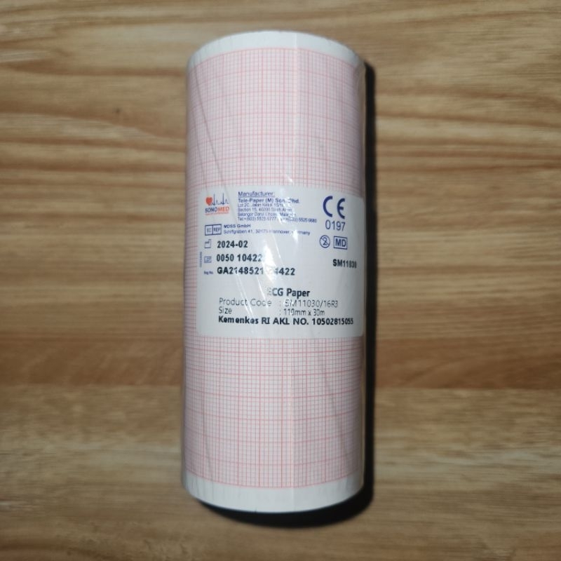 Jual Kertas EKG Roll 110mm x 30m / Kertas ECG Roll 110mm x 30m / Kertas ...
