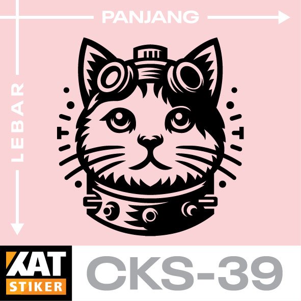 Jual CKS 39 : Sticker Cutting Kucing Emblem Logo list Variasi Backdoor ...