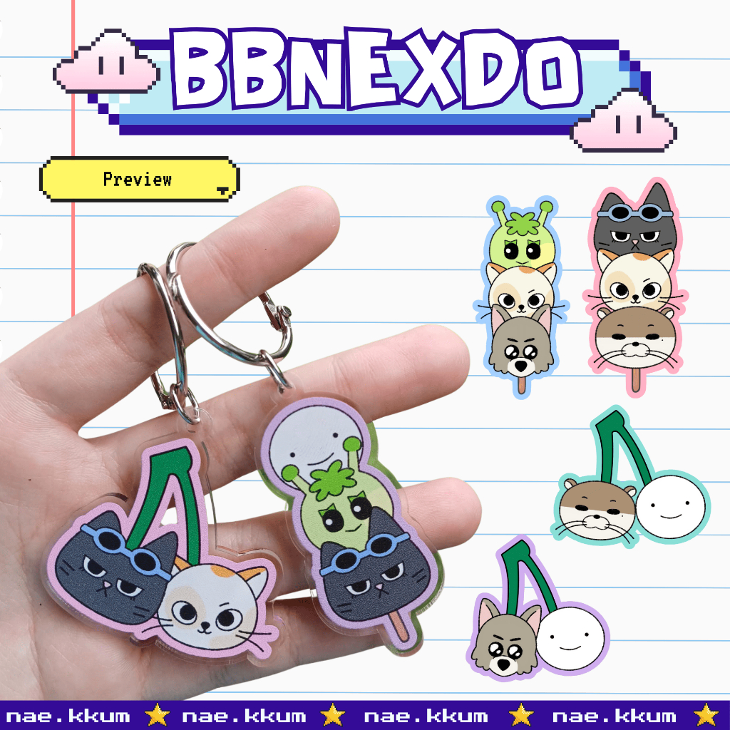 Jual Pelunasan BBNEXDO Soulmate Keychain & Sticker | BoyNextDoor | BND ...