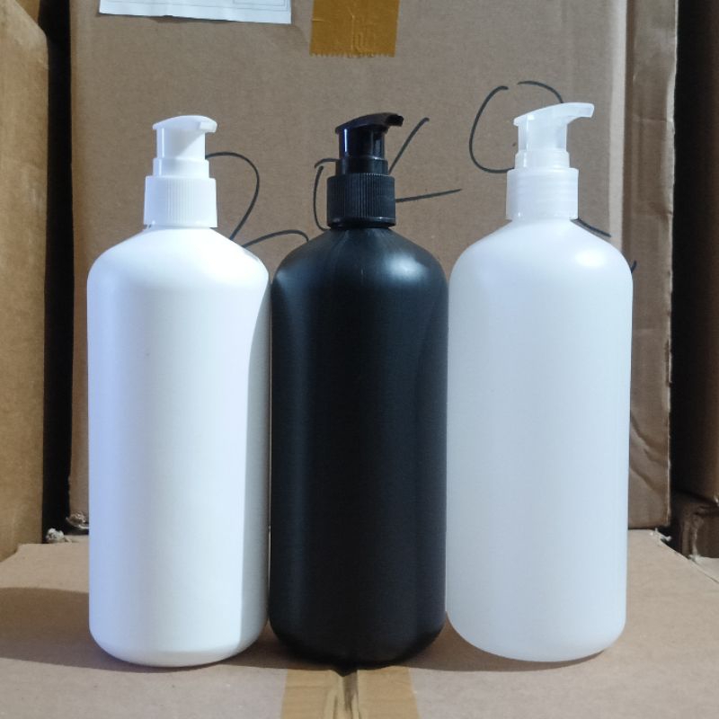 Jual Botol pump 500ml HDPE lonjong varian warna neck 24/Botol pump kemasan 500ml | Shopee Indonesia