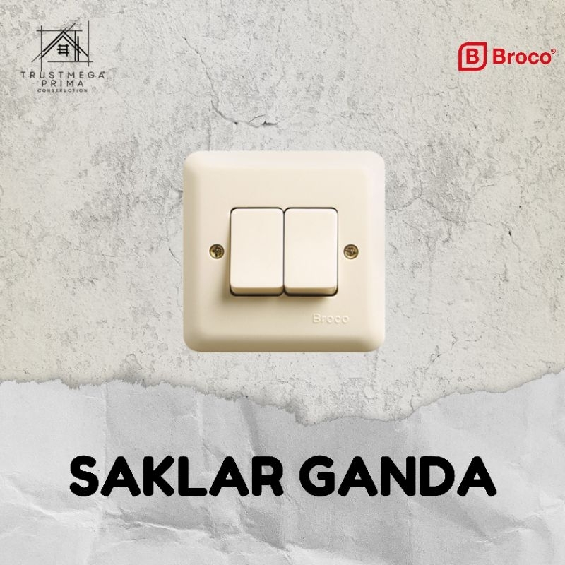 Jual SAKLAR TANAM LAMPU DOUBLE/SERI BROCO | Shopee Indonesia
