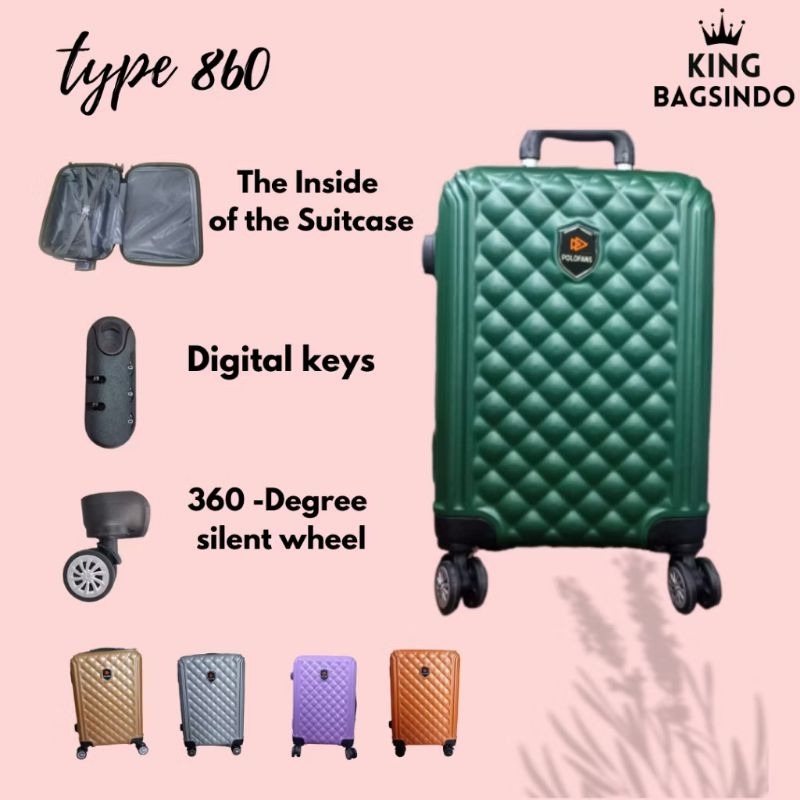 Jual Koper 18/20 inch Koper Kokoh Tahan Banting Koper Cabin Sedang ...