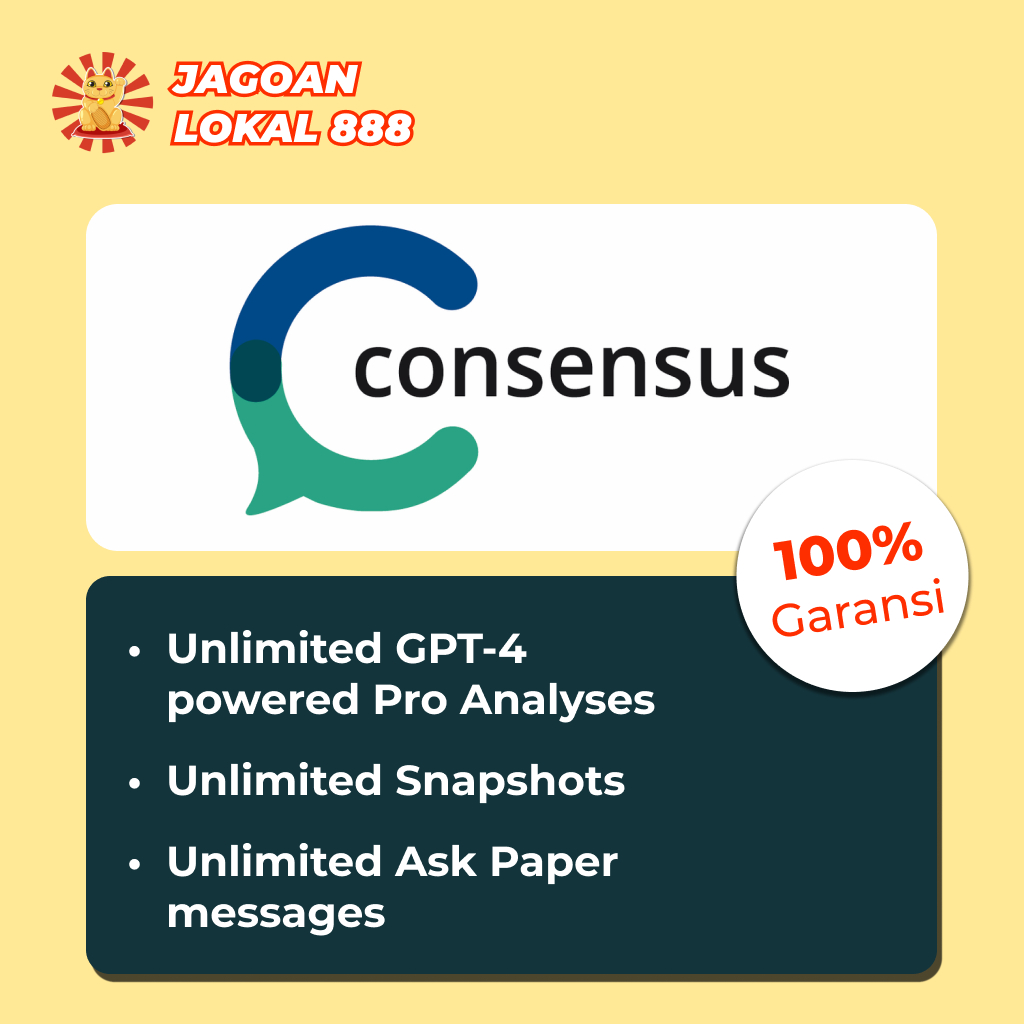 Jual Consensus AI Pro Premium | AI Academic Search Engine | Shopee Indonesia