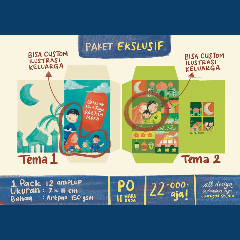 Jual EKSKLUSIF AMPLOP PREMIUM CUSTOM, AMPLOP CUSTOM UNIK LUCU RAMADHAN ...