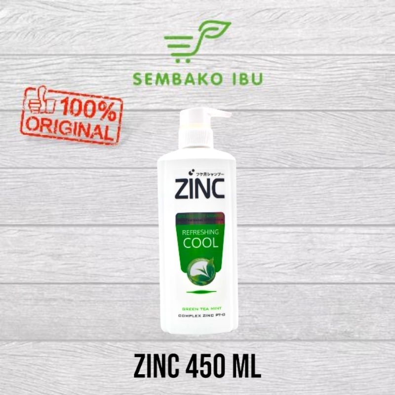 Jual zinc shampoo refreshing cool botol 450 ml | Shopee Indonesia