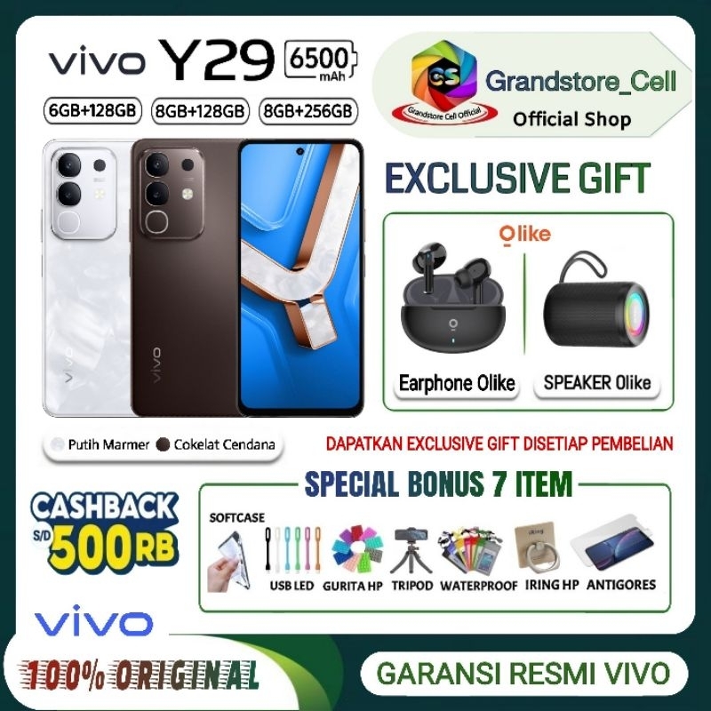 Jual VIVO Y29 RAM 6/128 GB - VIVO Y29 RAM 8/128 GB - VIVO Y 29 RAM 8/256 GB GARANSI RESMI VIVO ...