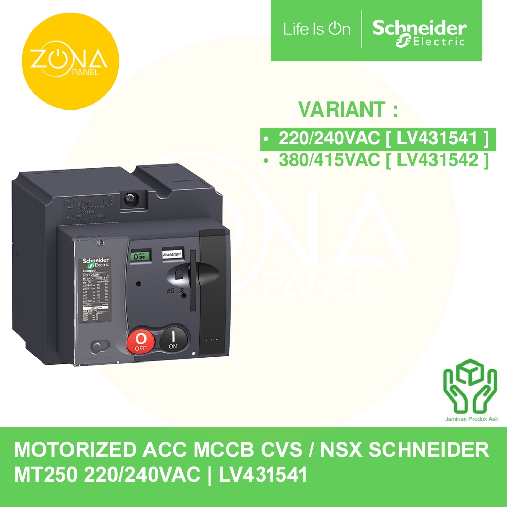 Jual MOTORIZED SCHNEIDER MCCB CVS/NSX MT250 220/240VAC LV431541 | Shopee Indonesia