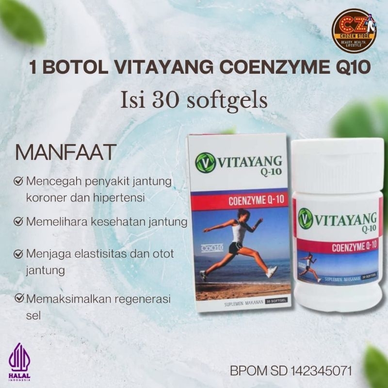 Jual Vitayang Coenzyme Q10, Suplemen Kesehatan Jantung, Suplemen ...