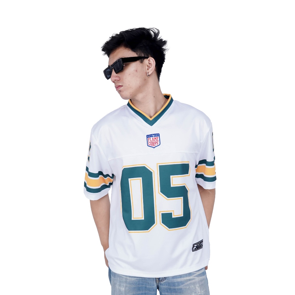 Jual Flame / 05 / Number Series / Jersey / Streetwear / Korea / NFL ...