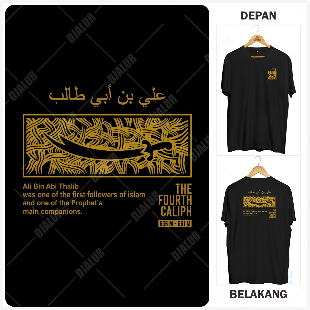 Jual Kaos Ali bin Abi Thalib Kaos Distro Muslim Islami Premium Cotton ...