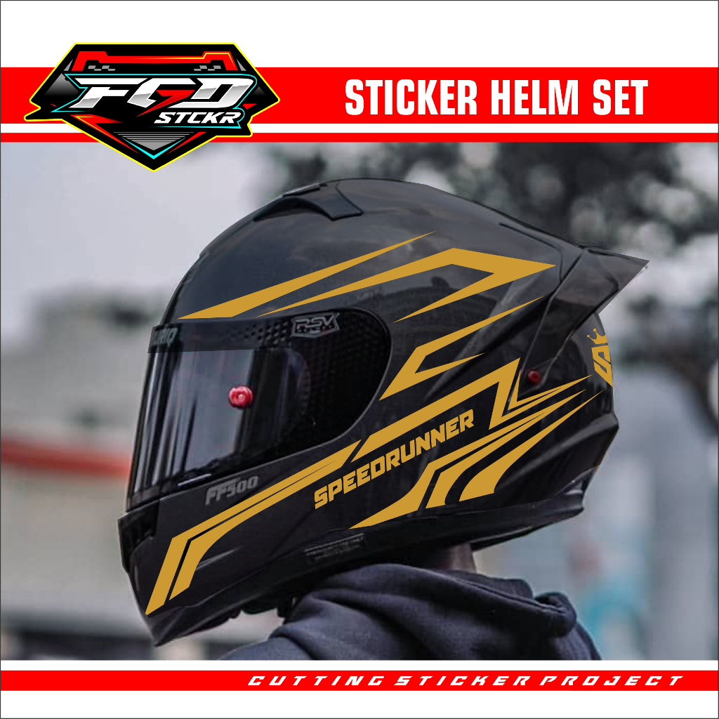 Jual STIKER HELM - CUTTING STIKER SPEEDRUNNER SET UNTUK HELM (PREMIUM ...