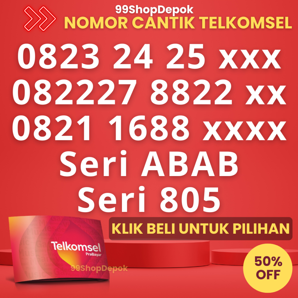 Jual Kartu Perdana Nomor Cantik Telkomsel Simpati KODE 65.1 - Nomer Cantik Telkomsel 9998 - No ...