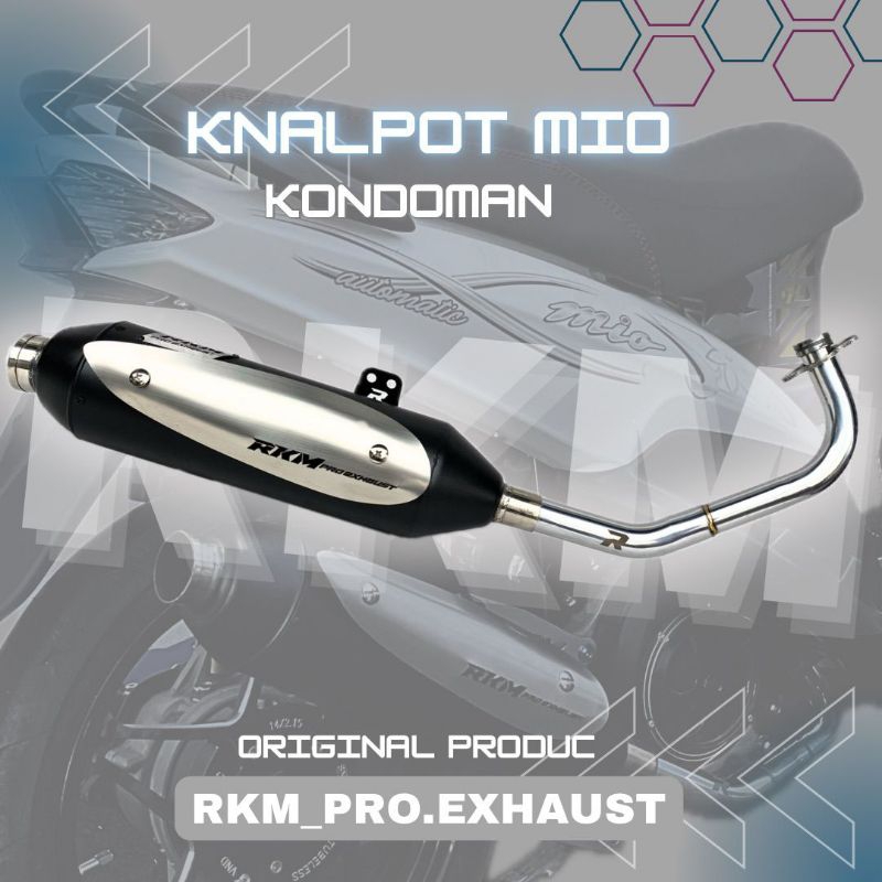 Jual Knalpot Standar Racing RKM Pro Exhaust Kondoman Mio Smile Beat Old ...