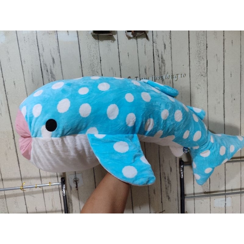 Jual boneka ikan paus totol jinbe jinbei ikan paus hiu paus totol whale ...