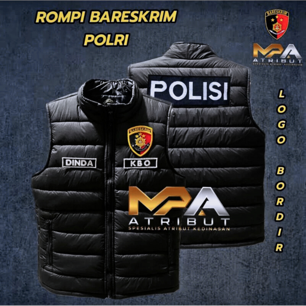 Jual Rompi Bareskrim Polri Terbaru Reskrim Reserse Resmob Intelkam ...