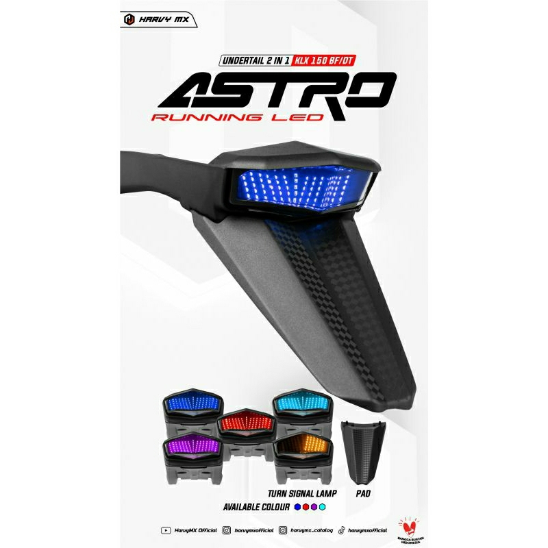 Jual Undertail LED astro KLX BIGFOOT/D-Tracker, CRF 150 HARVI MX Lampu ...