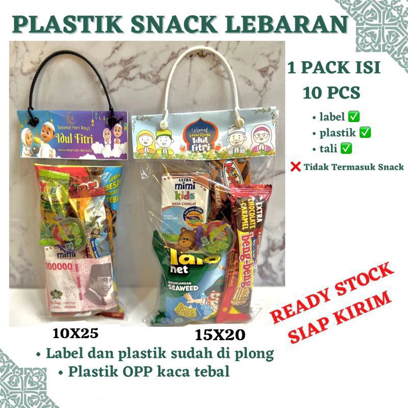Jual (READY STOCK) PLASTIK SNACK LEBARAN/IDUL FITRI/TAS PLASTIK THR ...