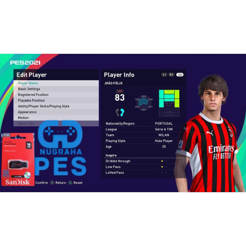 Jual OPTION FILE PATCH UNTUK UPDATE PES2021 PS4 ORI/PS5 | Shopee Indonesia