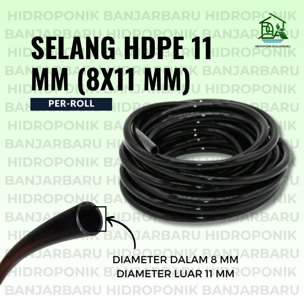 Jual PER ROLL SELANG PE 11MM (8x1 MM) SELANG PE FERTIGASI IRIGASI TETES ...