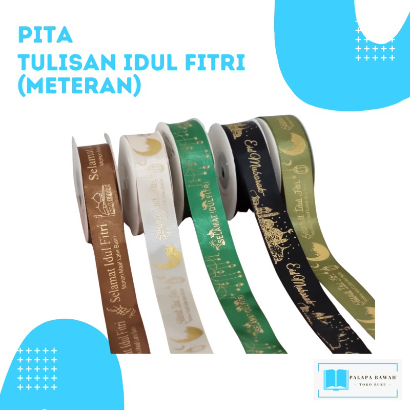 Jual Pita LEBARAN Eid Idul Fitri Hijau/Green/Ijo Krem/ Hampers Kado ...