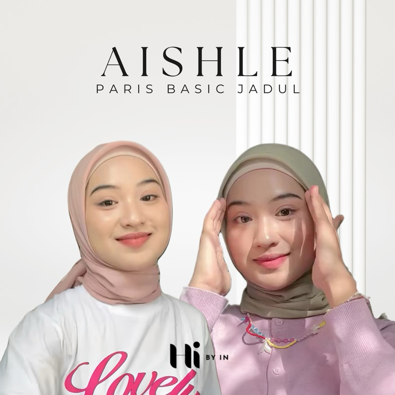 Jual [Hi by In] Aishle - Hijab Segiempat Paris Basic/Jadul | Shopee ...