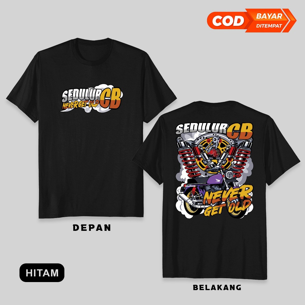Jual Kaos Motor Viral Terbaru SEDULUR-CB Kaos Honda CB Kaos Motor Herex Astrea Grand Plastisol ...