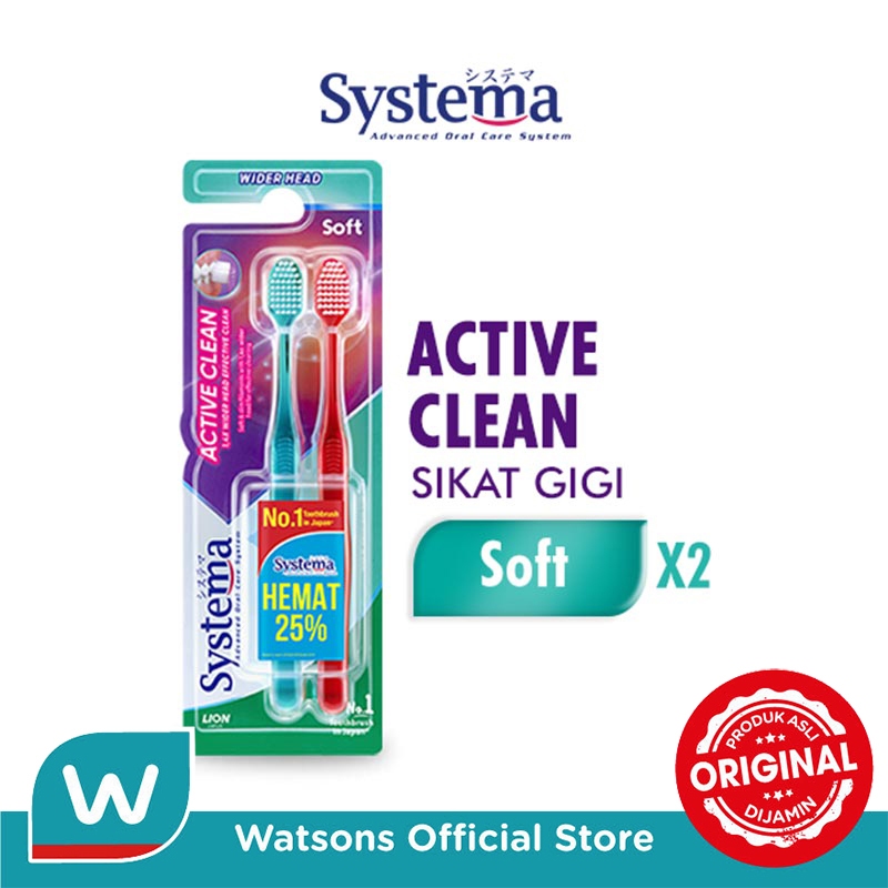 Jual Systema Sikat Gigi Active Clean 2'S | Shopee Indonesia