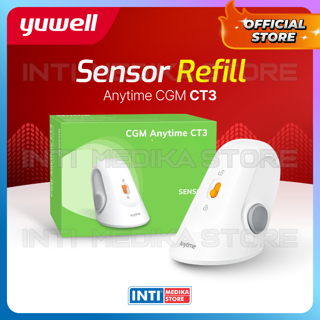 Jual YUWELL - Refill Sensor CT3 Anytime Continuous Glucose Monitor (CGM) | Alat Cek Gula Darah ...