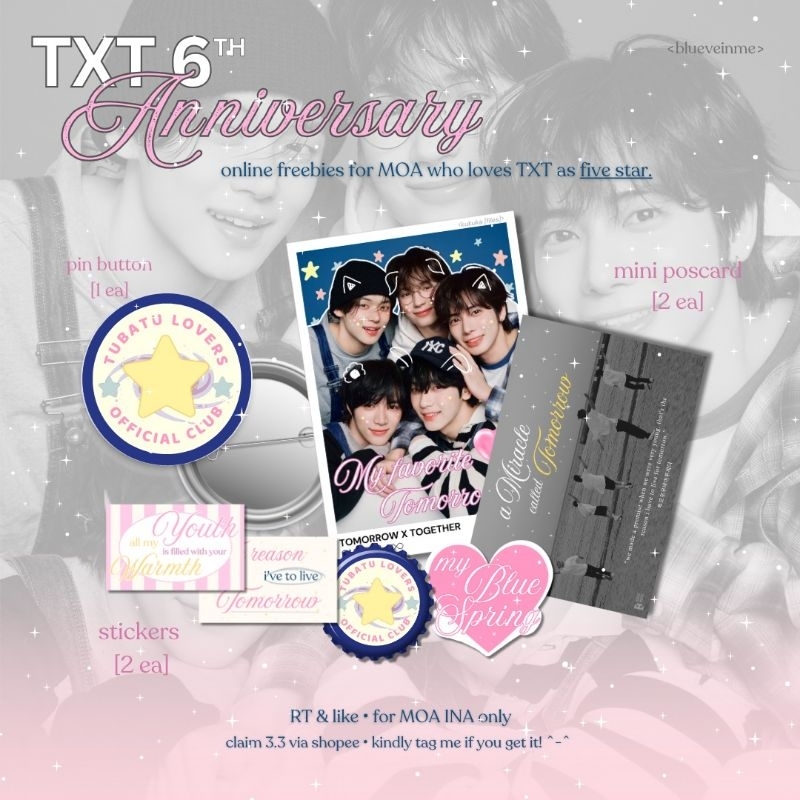 Jual Freebies Special TXT 6th Anniversary | Shopee Indonesia