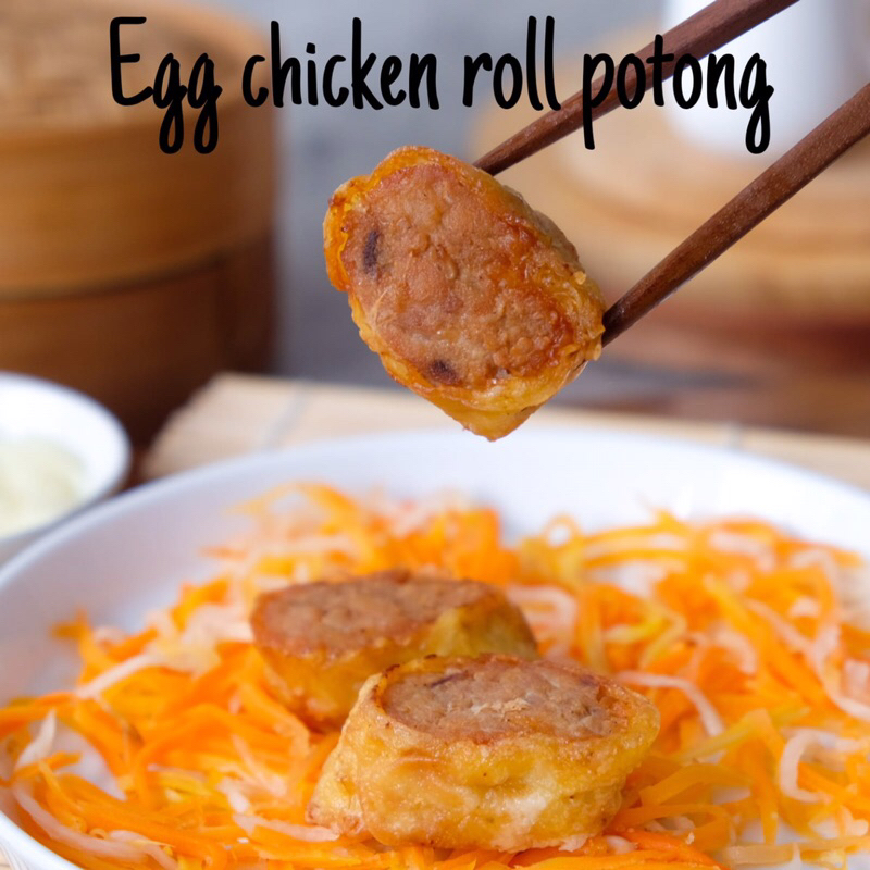 Jual Egg Chicken Roll (Potong) Bento Frozen Food Home Made | Shopee ...