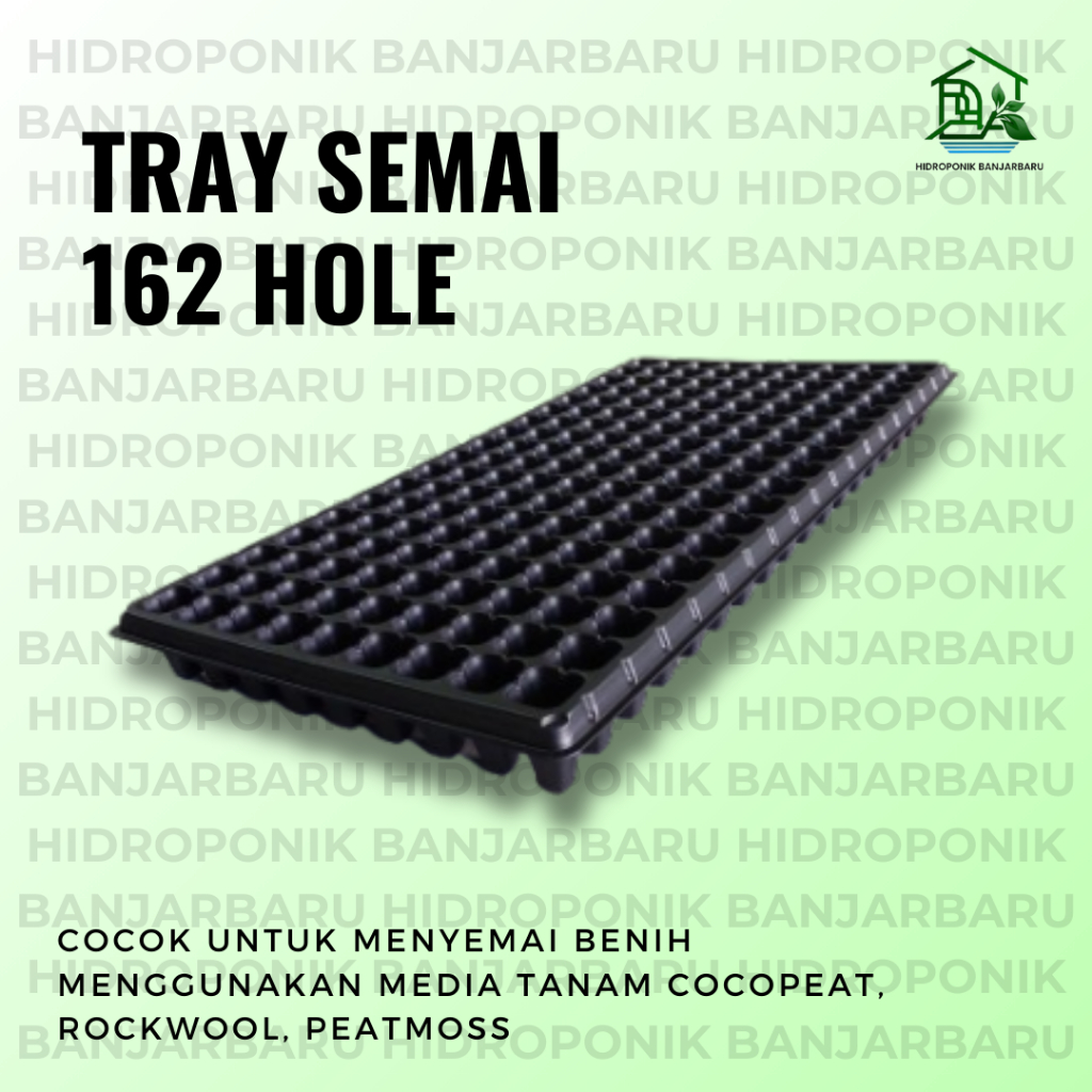 Jual TRAY SEMAI TEBAL 1MM 162 LUBANG BENIH POT TRAI SEMAI BENIH TANAMAN ...