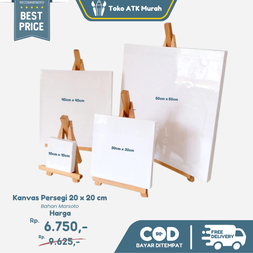 Jual Kanvas Lukis 20 x 20 cm / Canvas Board Marsoto | Shopee Indonesia