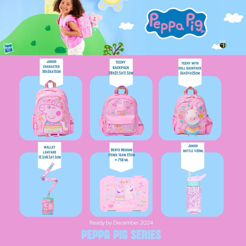 Jual Smiggle Peppa pig/Backpack/lunchbox/bottle | Shopee Indonesia