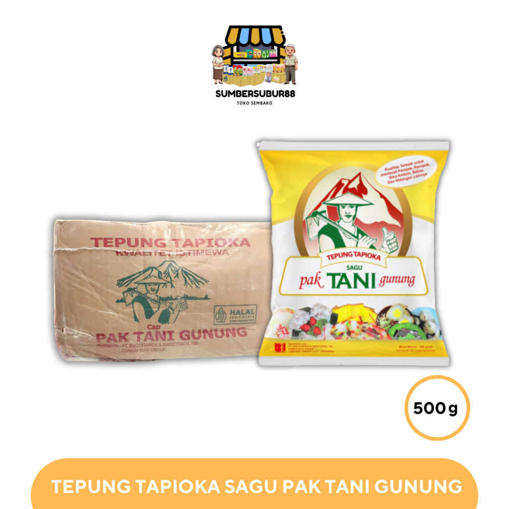 Jual PAK TANI 500G Tepung Tapioka (1 Dus @20 Bungkus) | Shopee Indonesia