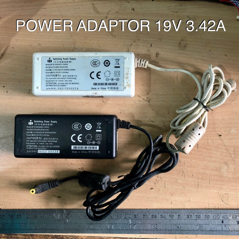 Jual Power Adaptor 19V 3.42A Adapter Supply PSU Charger Laptop TV ...