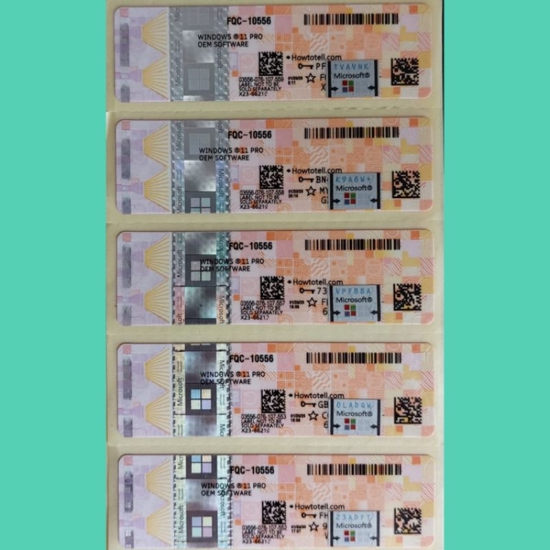 Jual STICKER COA WINDOWS 11 PRO ORIGINAL ( BISA UPGRADE DARI HOME KE ...