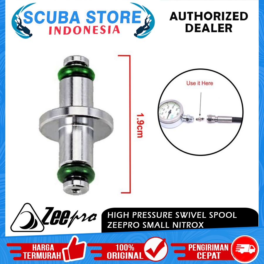 Jual Spare Part HP High Pressure Swivel Air Spool Zeepro Small Nitrox ...