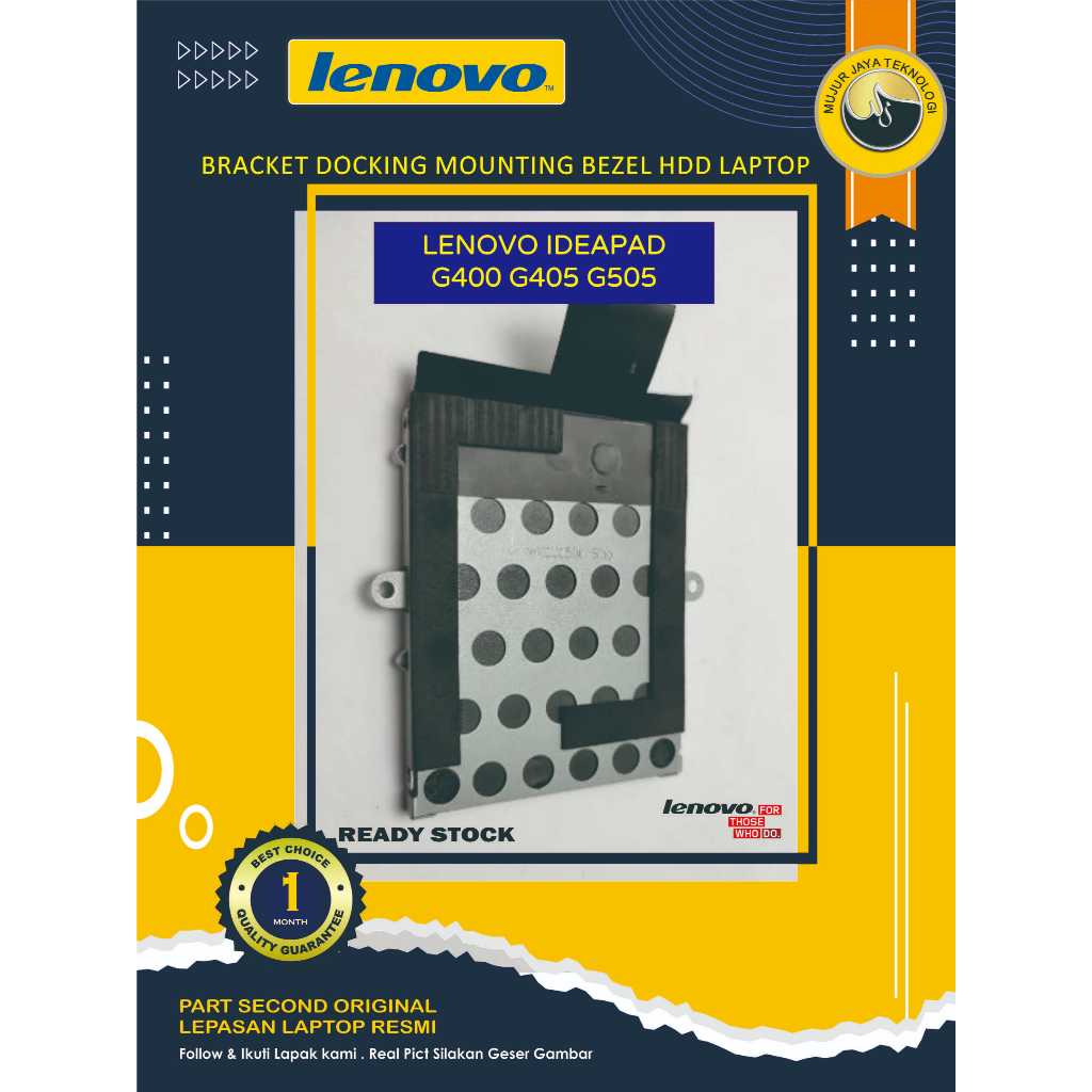 Jual Bracket Hardisk Docking Dudukan Mounting Bezel HDD Laptop LENOVO IP G400 G405 G505 Second ...
