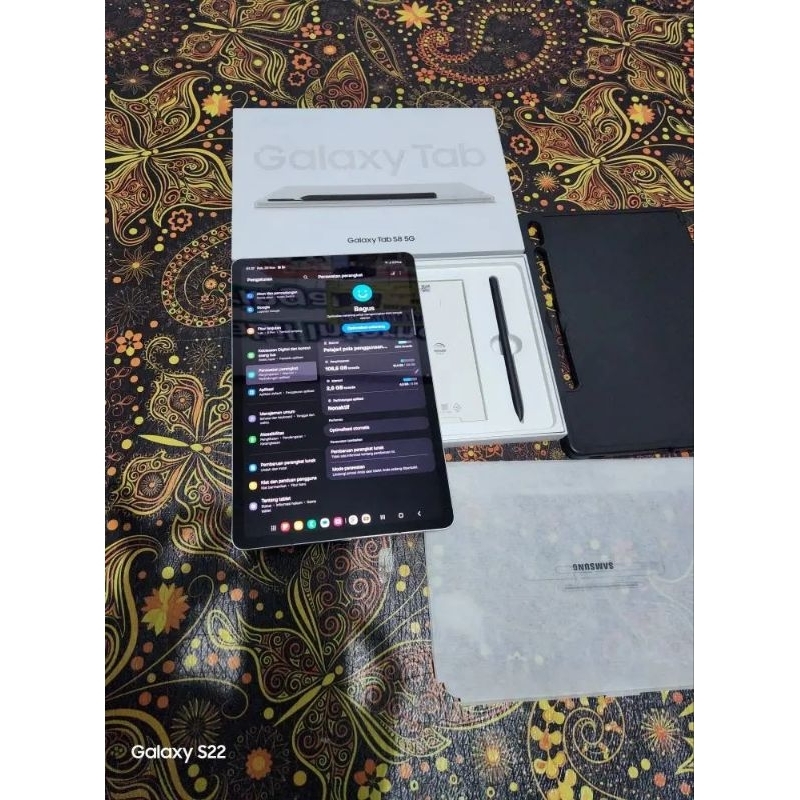 Jual Samsung Tab s8 5g 8/256 Second Sein Resmi Indonesia | Shopee Indonesia