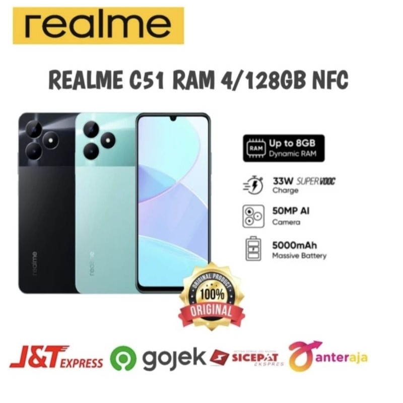 Jual REALME C51 [4/64-4/128]Gb Garansi resmi 100% Original | Shopee Indonesia