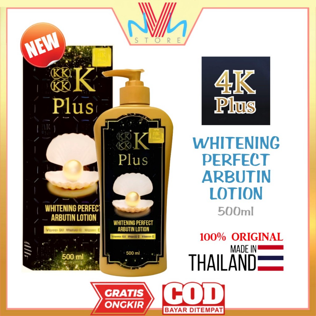 Jual 4K PLUS 5X WHITENING PERFECT ARBUTIN LOTION 500ml - BODY LOTION ...