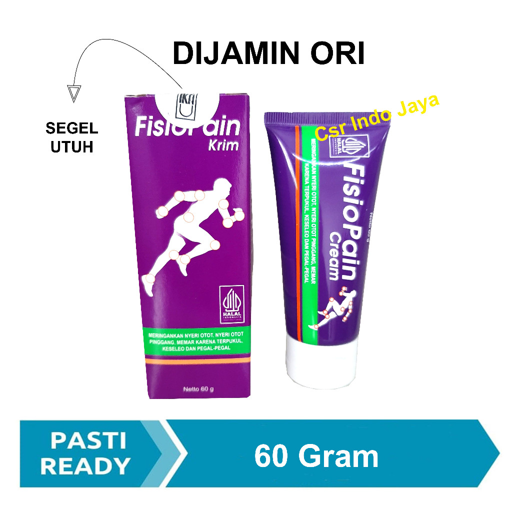 Jual Fisiopain Cream Untuk Otot / Krim Keseleo Pegal Pegal Memar Karena ...