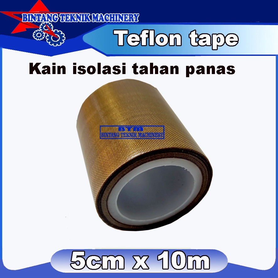 Jual Kain isolasi tahan panas Teflon tape mesin vacuum sealer 5x100 cm ...