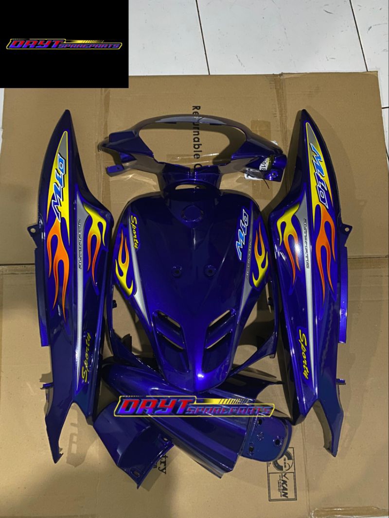 Jual BODY HALUS MOTOR YAMAHA MIO SPORTY WARNA BIRU PAKAI LIST API ...