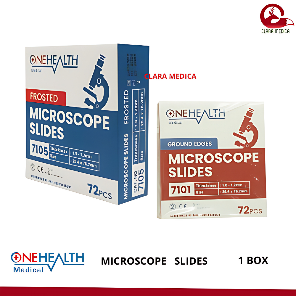 Jual Kaca Lensa Microscope Slides Onehealth Objek Glass Kaca Preparat ...