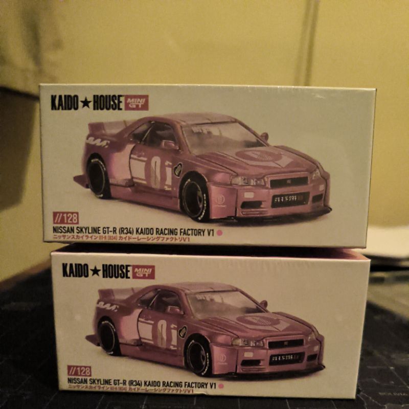 Jual Mini gt kaido house Nissan Skyline R34 Pink | Shopee Indonesia