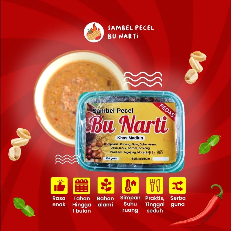 Jual Sambel Pecel Bu Narti Khas Madiun Asli Enak Sedap | Shopee Indonesia