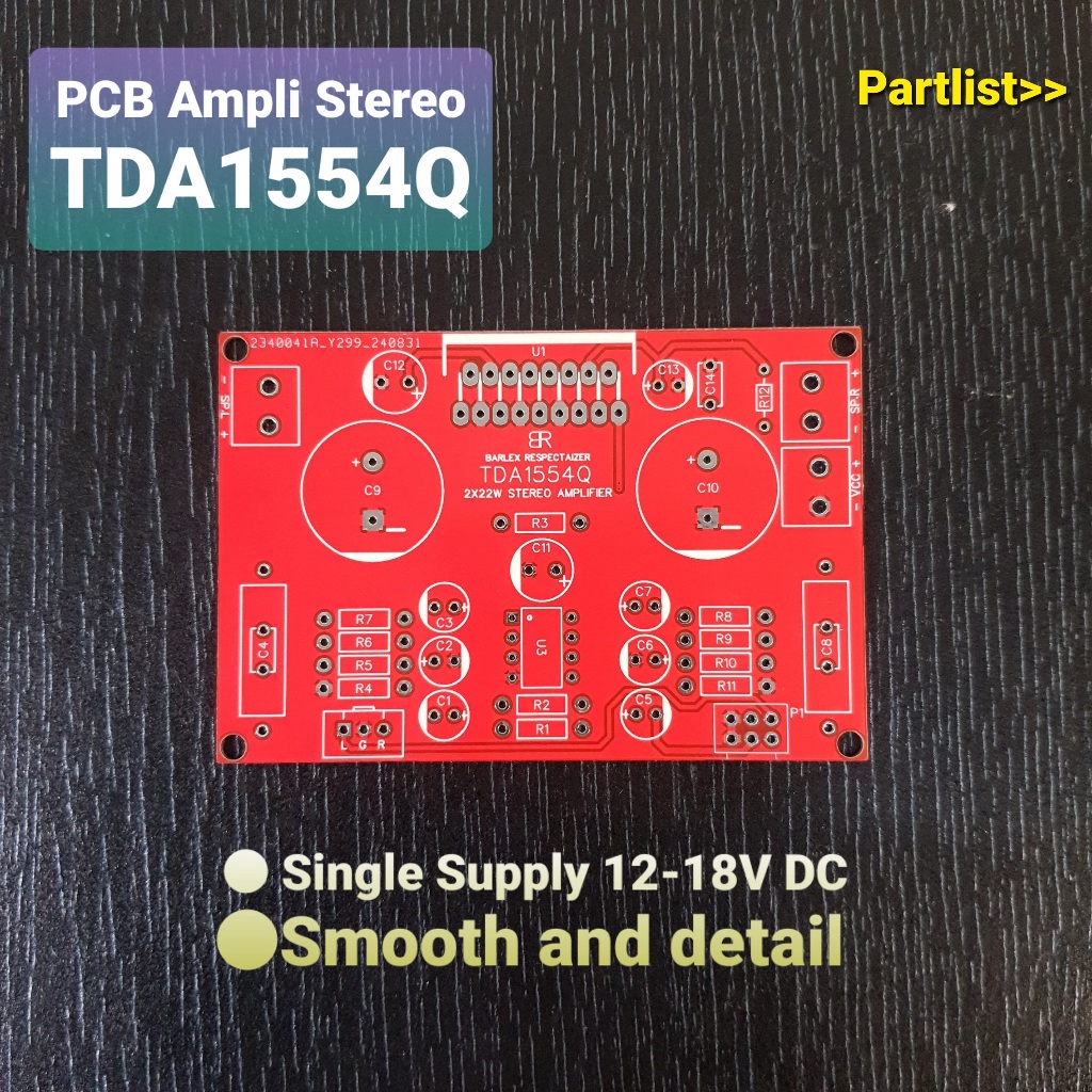 Jual PCB Ampli TDA1554Q STEREO | Shopee Indonesia